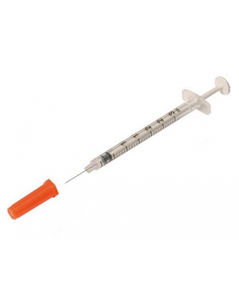 Insuline spuit 1 ml met naald / U100 | Wapwinkel
