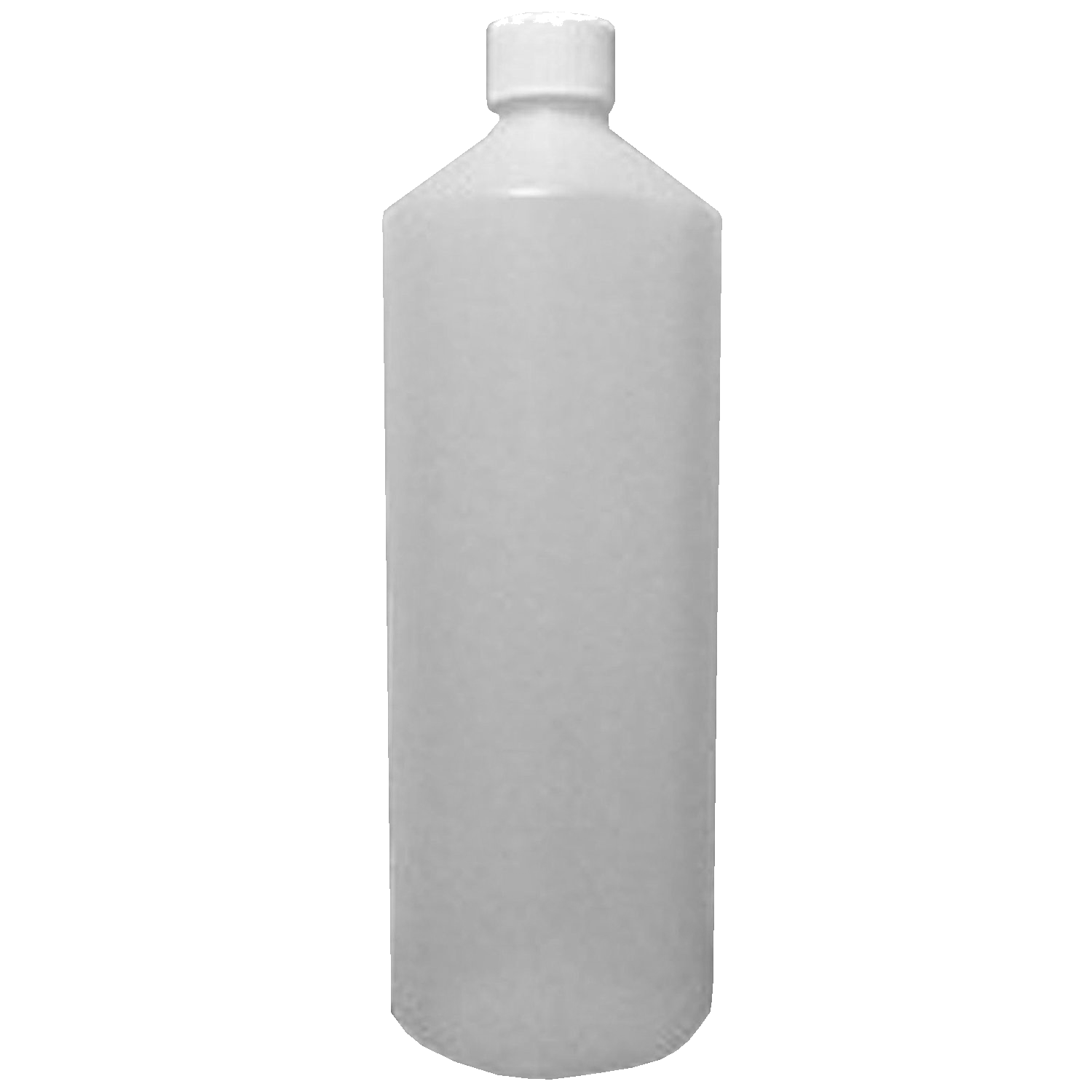 Lege fles 500 ml met witte bijpassende schroefdop | Wapwinkel