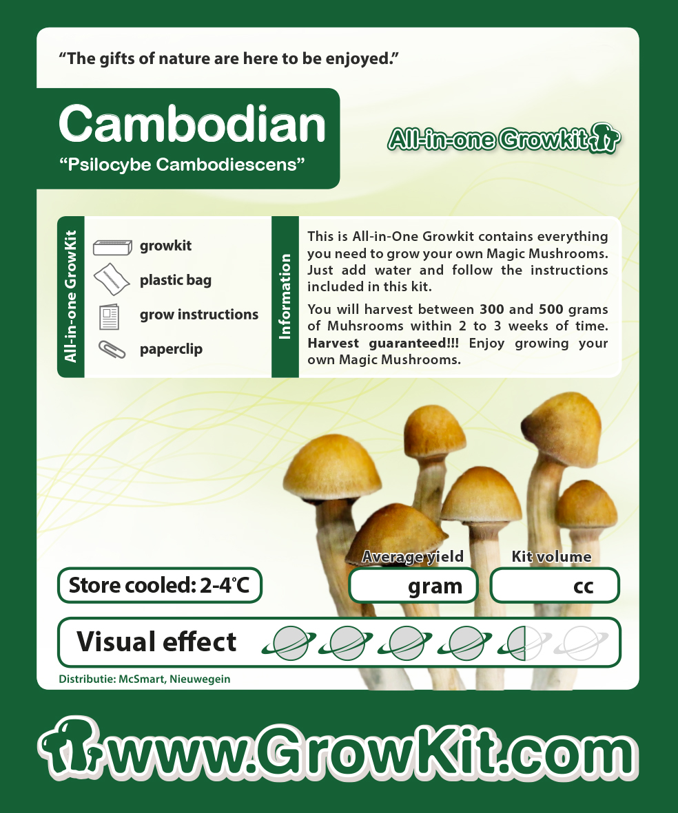 Paddo kweekset Cambodian 2100 cc | Wapwinkel