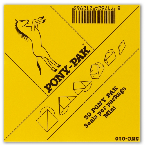 Ponypack, eigenlijk Pony Pak seals wit klein [30x] | Wapwinkel