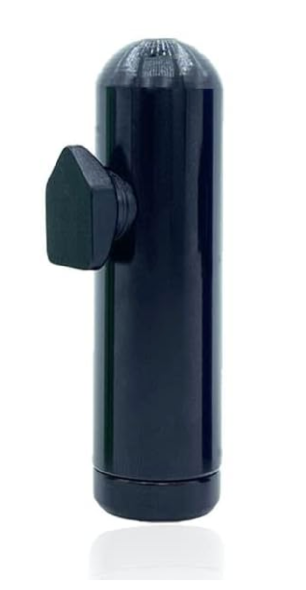 Snuif bullet aluminium zwart | Wapwinkel