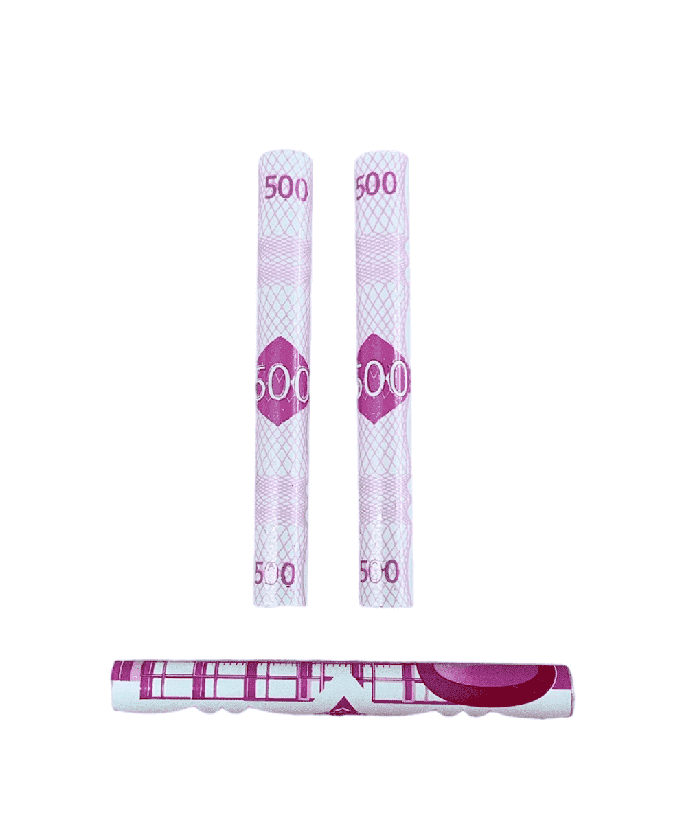 Snuifbuis van oersterk glas met 500 euro print | Wapwinkel